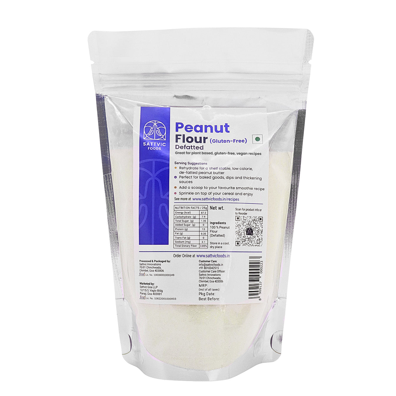Defatted Peanut Flour (Plant-Based, Vegan & Gluten Free Flour ...