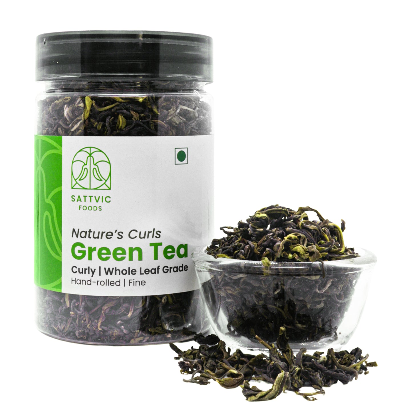Green Tea - Nature’s Curls | Whole Leaf Grade – Sattvic Foods