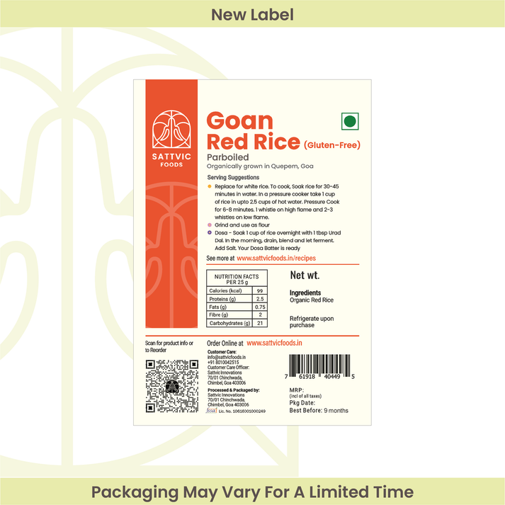 Organic Goan Red Rice – Sattvic Foods