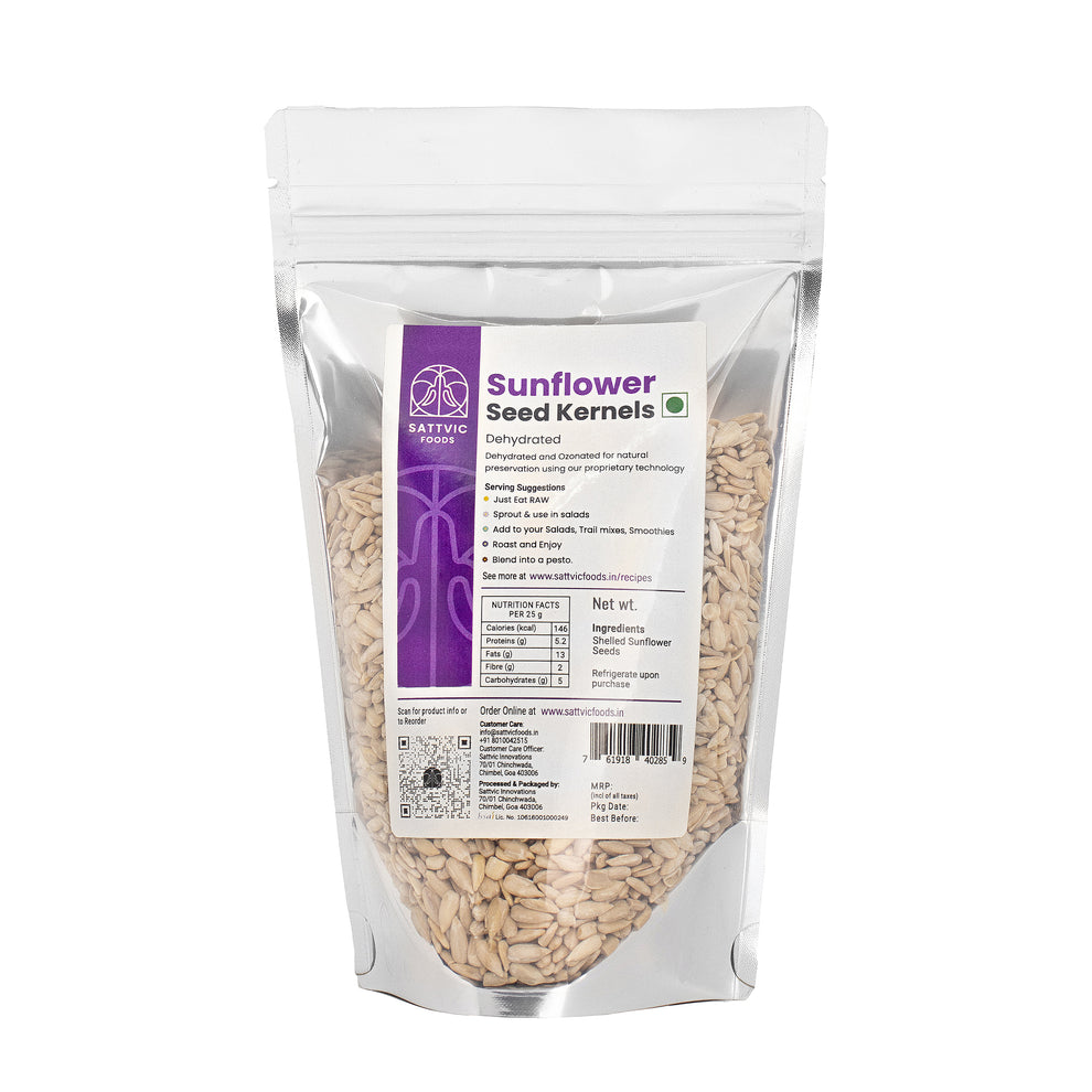 Raw Sunflower Seeds (No Shell) – Sattvic Foods