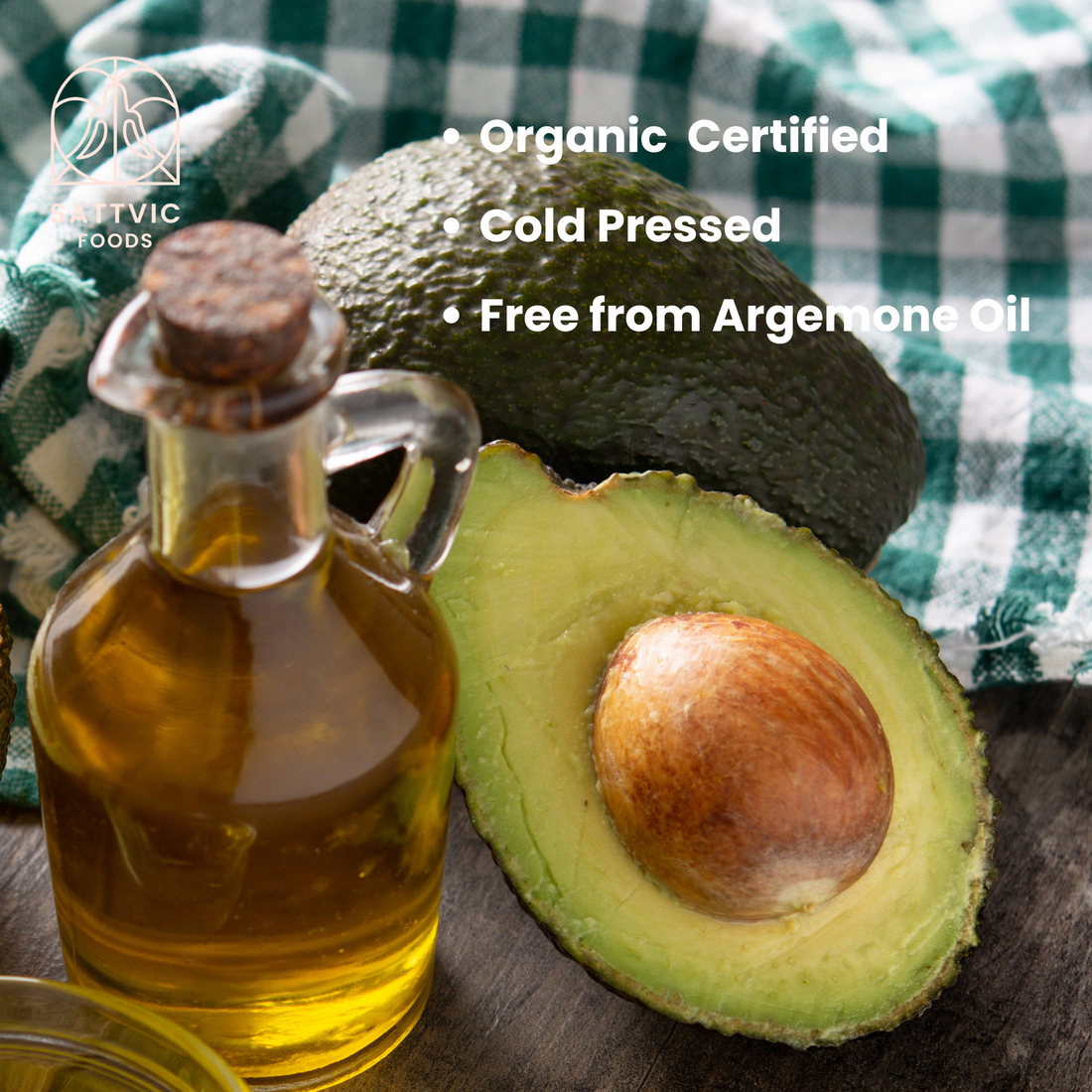 Avocado Oil | Extra Virgin, Organic & Cold-Pressed – Sattvic Foods