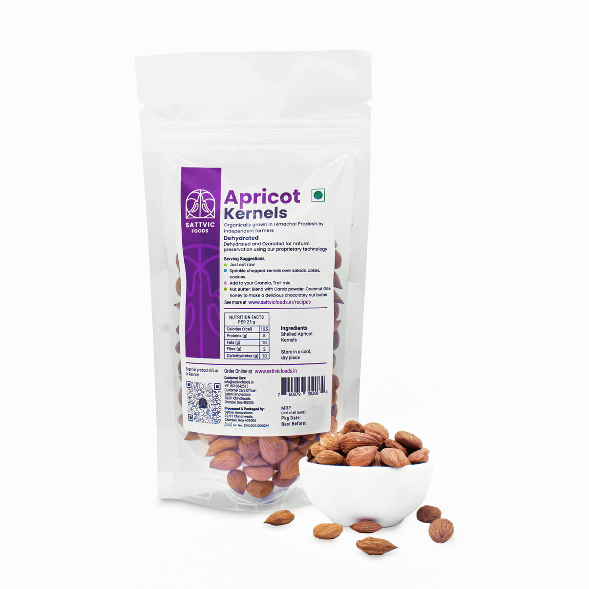 Sweet Apricot Kernels | Immune Boosting & Heart Healthy – Sattvic Foods