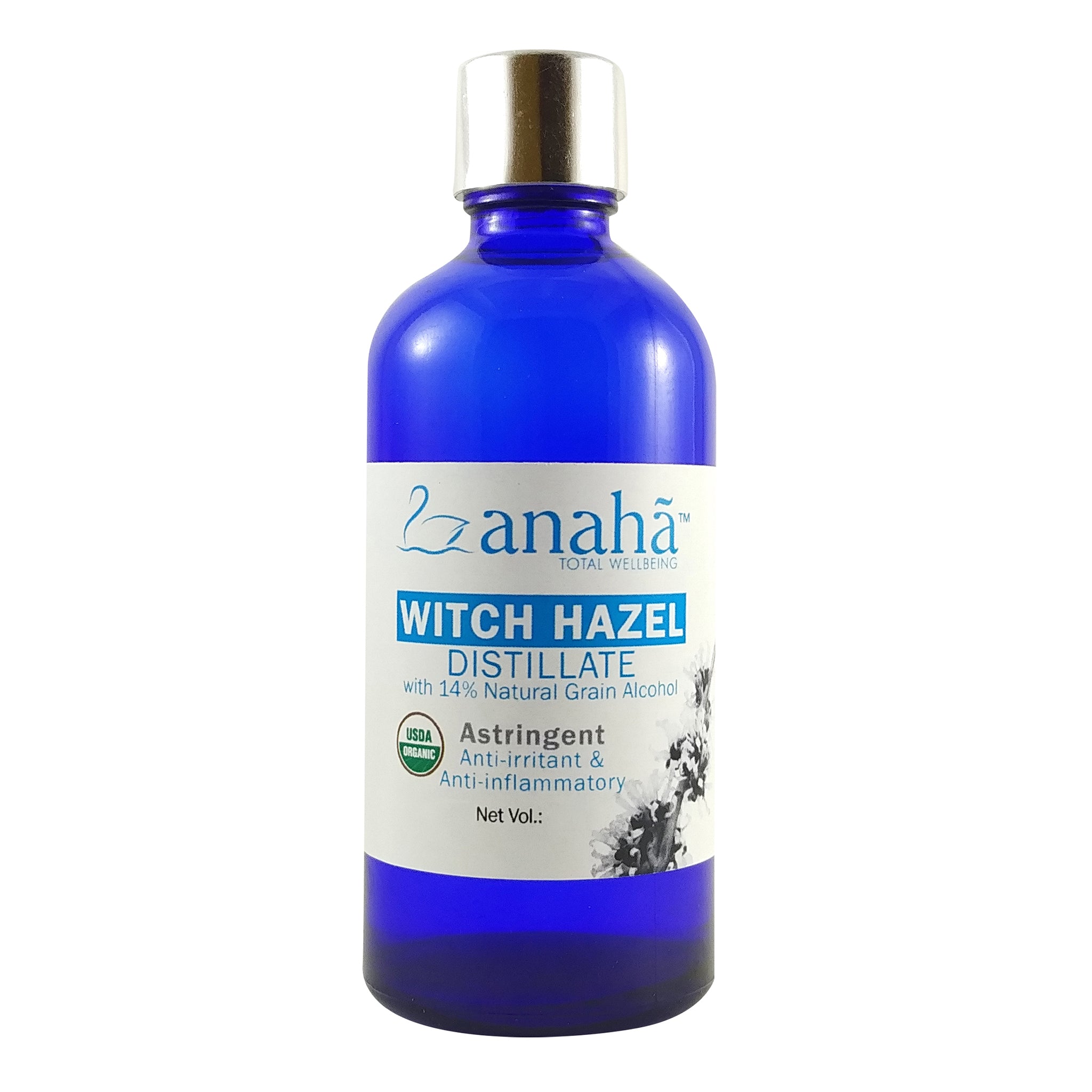 Witch Hazel Distillate | Certified Organic Pure & Natural Toner and As ...